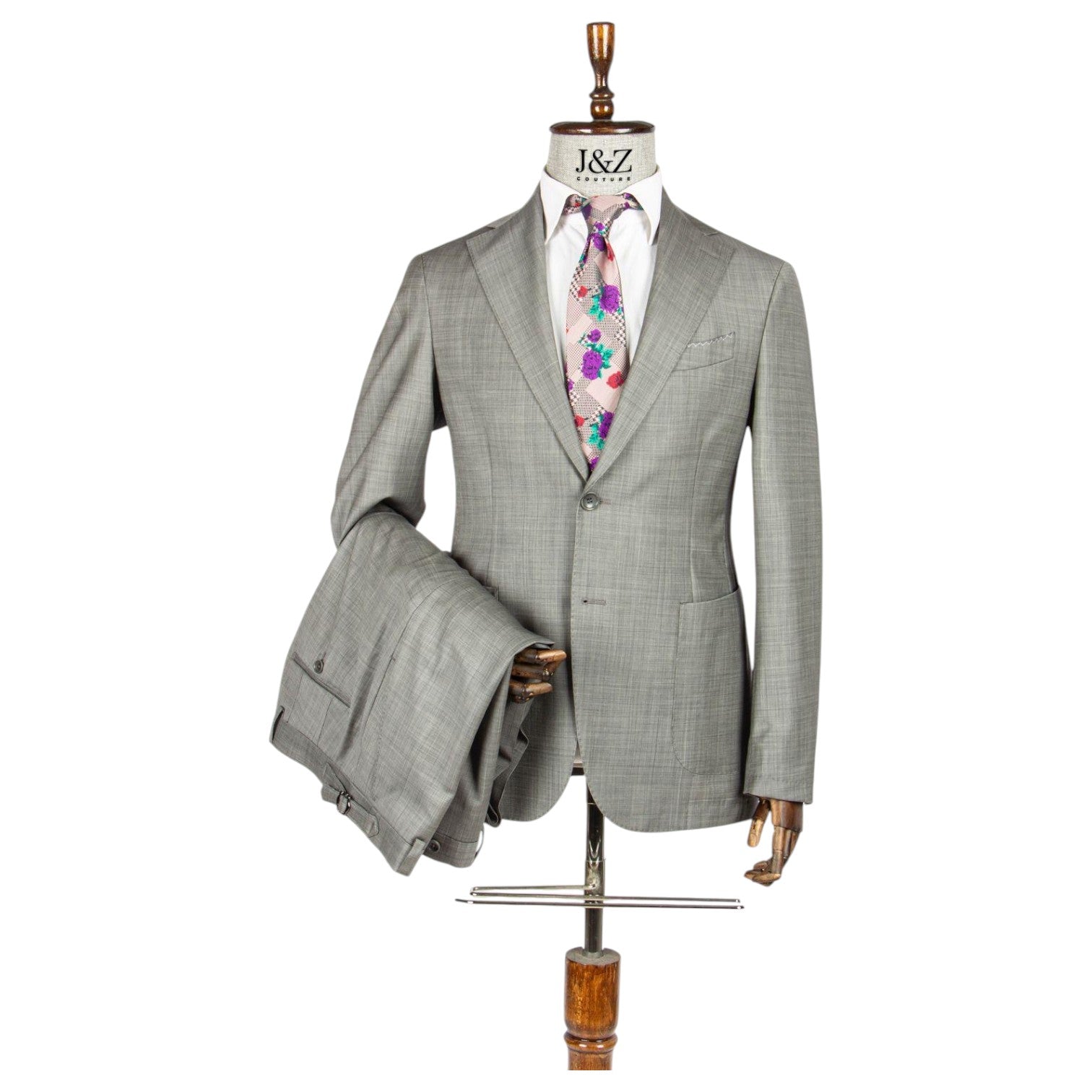 Victor Baron Men's Suits 0237-D04 Grey – J&Z Couture