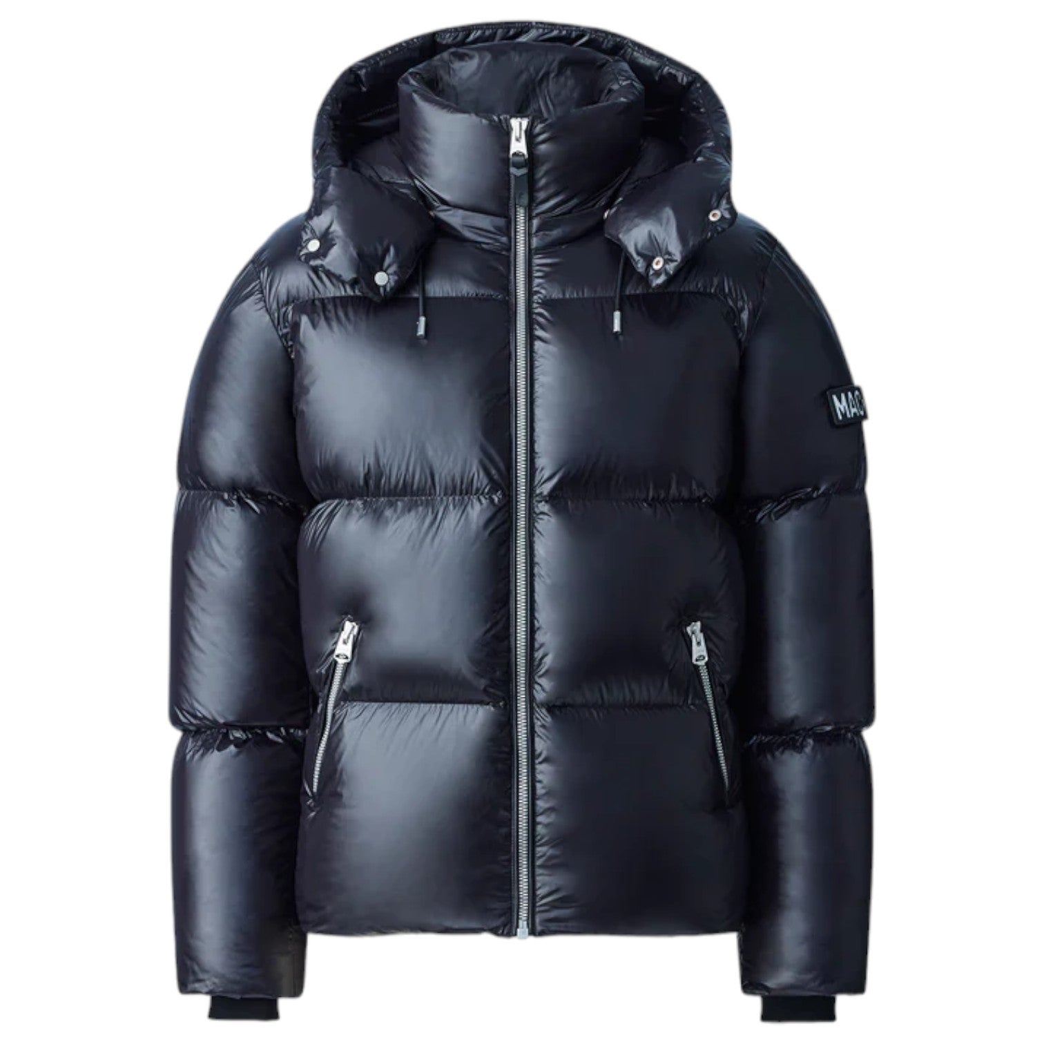 Mackage KENT-Z Lustrous Light Down Jacket With Hood In Black – J&Z Couture
