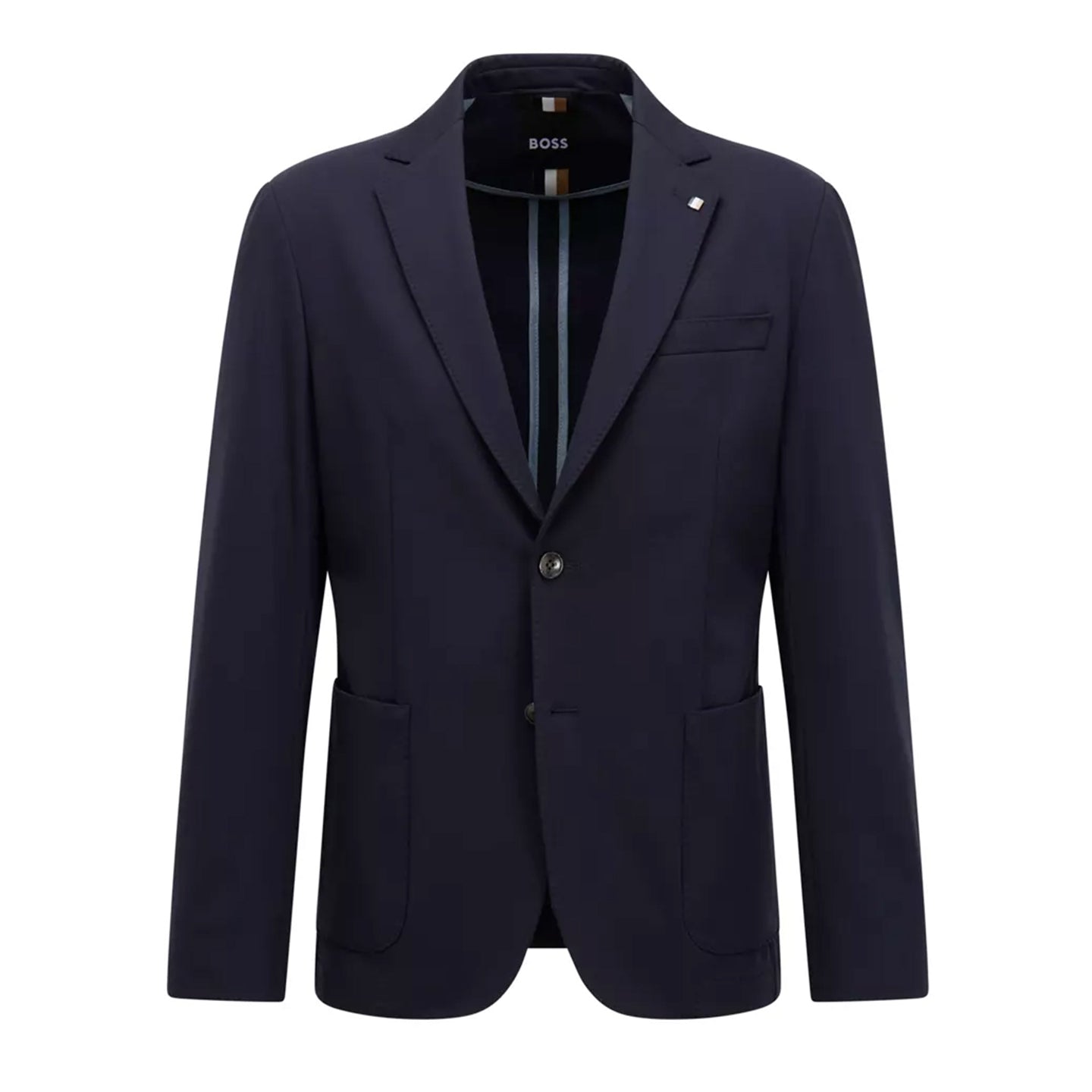 BOSS Men's Slim-Fit Suit in Stretch Interlock Cloth with Drawcord Wais ...